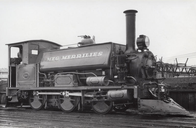 Steam locomotive F 180 (Meg Merrilies) at Auckland depot, 1965 - Museum ...