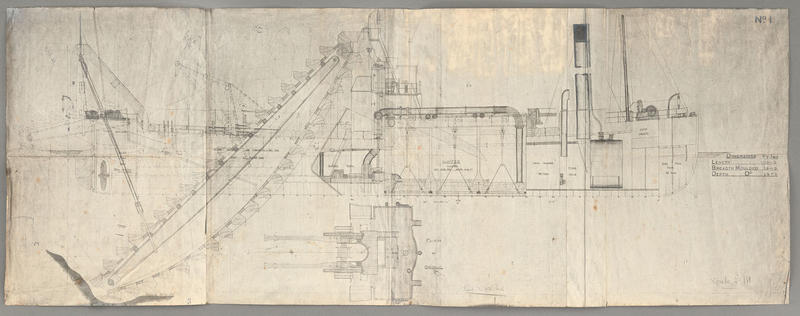 [Dredging ship cross section] - Museum of Transport and Technology, New ...