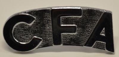 CFA Badge - Museum of Transport and Technology, New Zealand