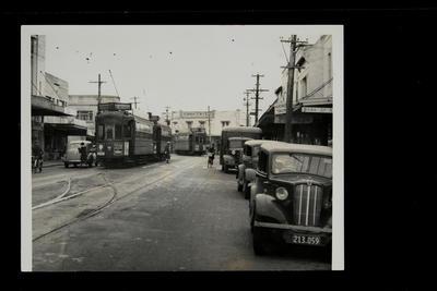 [Three trams including tram 242 at Sandringham shops] - Museum of ...