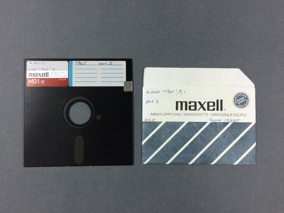 Floppy Disk [Game: "1942" for Commodore 64] - Museum of Transport and ...