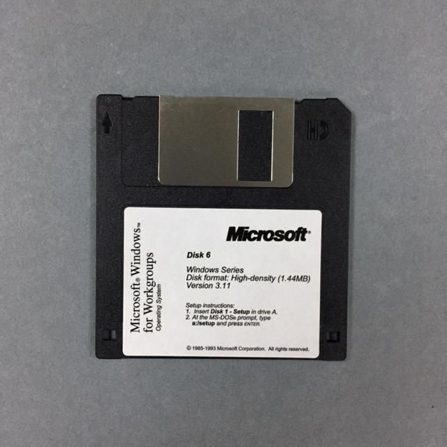Floppy Disk [Microsoft Windows for Workgroups Disk 6] - Museum of ...