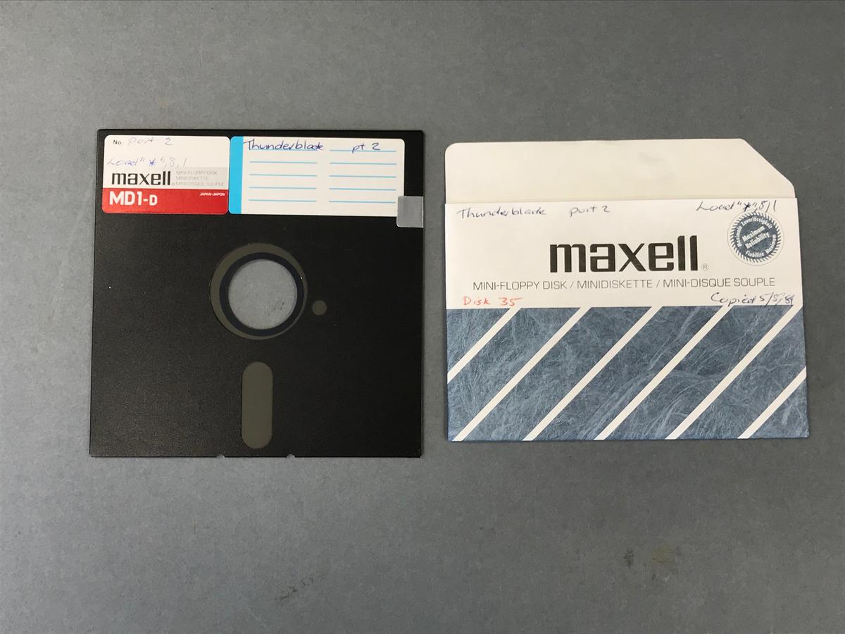 Floppy Disk [Commodore 64 Game Thunderblade Part 2] - Museum of ...