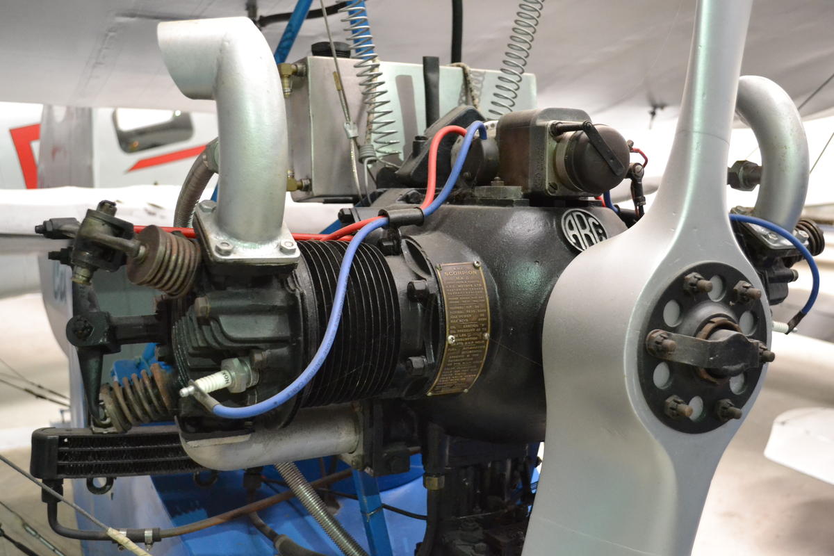 Aeroplane Engine [ABC Scorpion] - Museum of Transport and Technology ...