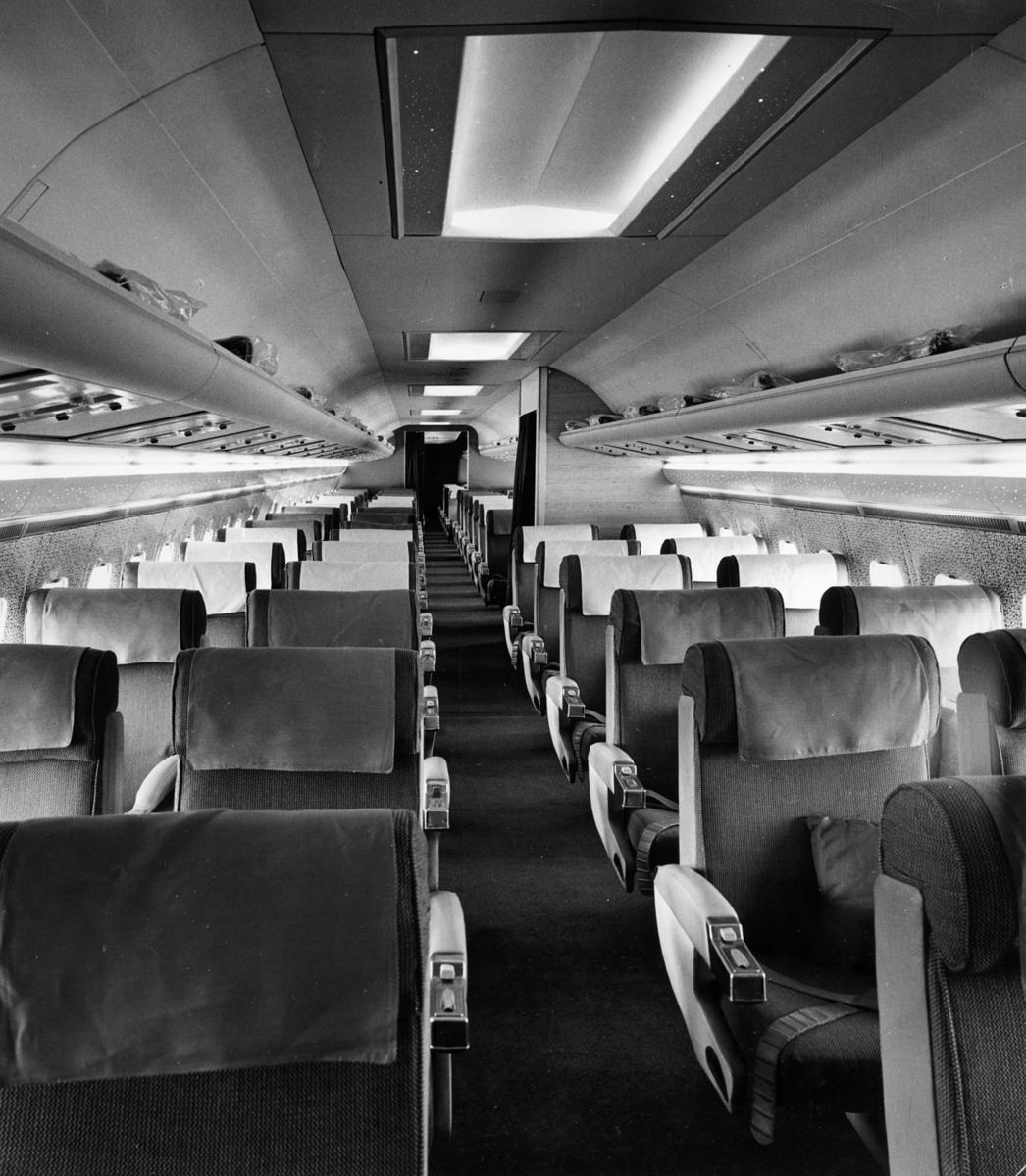 BAC VC10 cabin interior - Museum of Transport and Technology, New Zealand