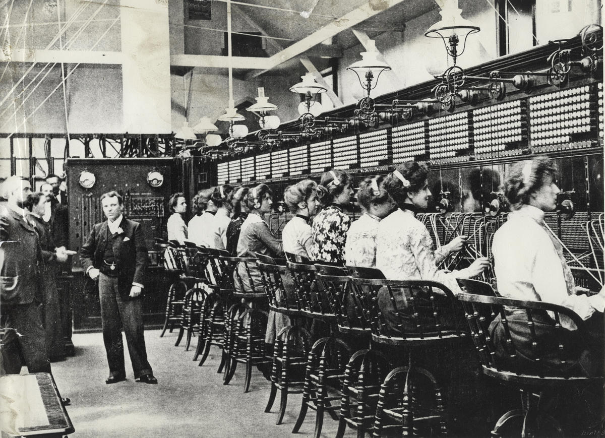 Telephone exchange station, c 1896 - Museum of Transport and Technology ...