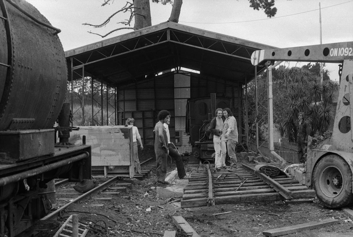 Photograph of track laying, MOTAT - Museum of Transport and Technology ...