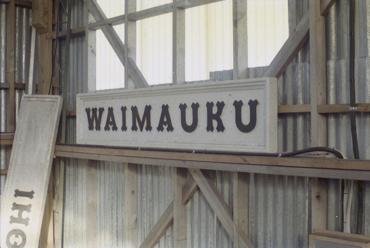 Photograph of station sign - Museum of Transport and Technology, New ...
