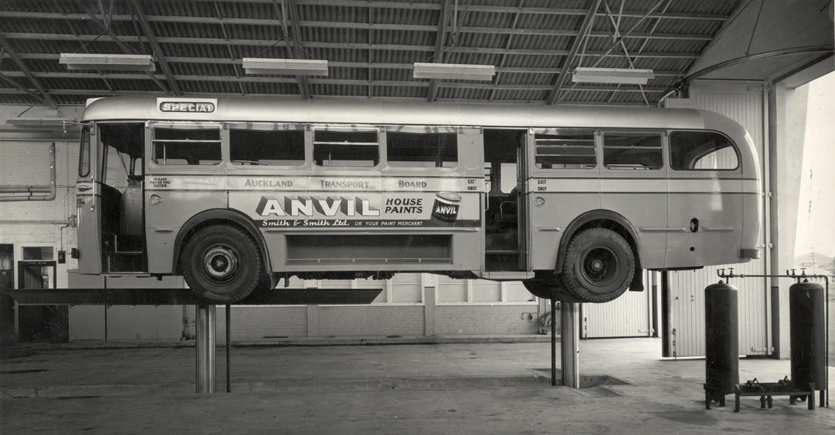 [AEC bus maintenance at May Road depot] - Museum of Transport and ...