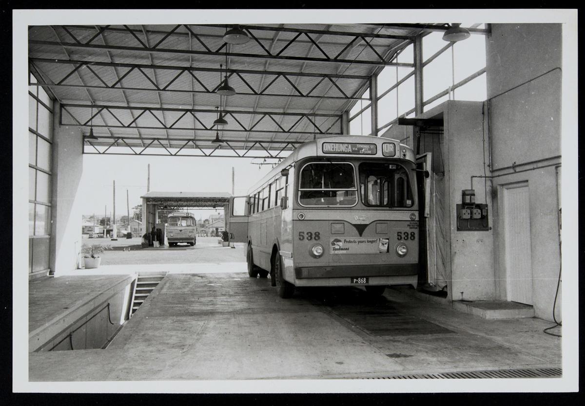 [Bus 538 at Onehunga depot] - Museum of Transport and Technology, New ...