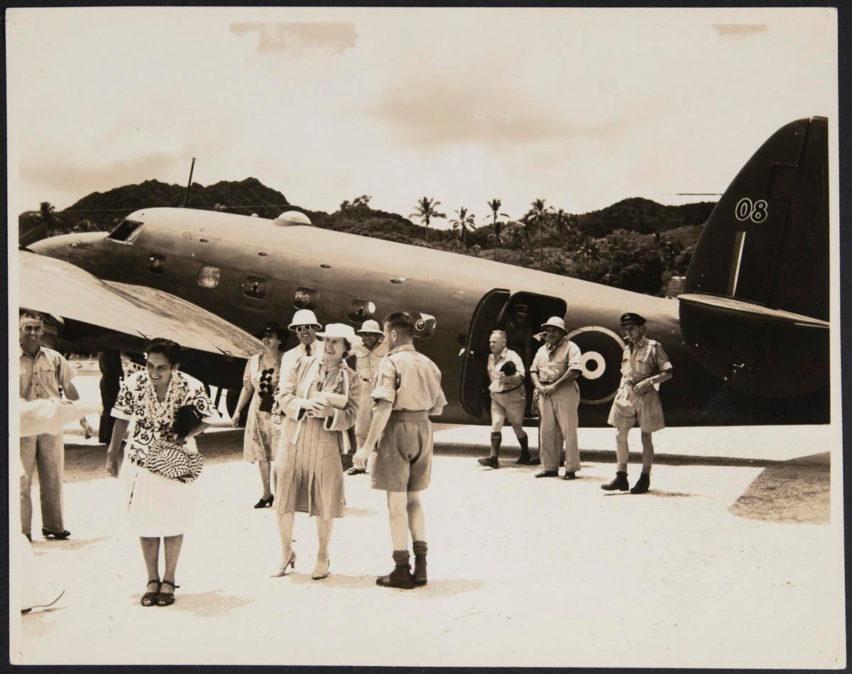 RNZAF Hudson at Rarotonga November 1944. - Museum of Transport and ...