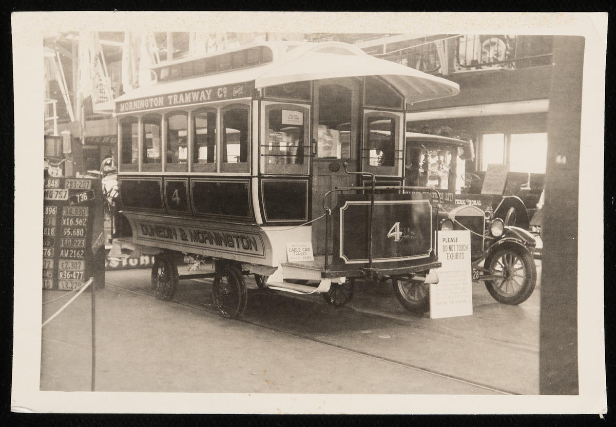 [Dunedin and Mornington tram on display at MOTAT] - Museum of Transport ...