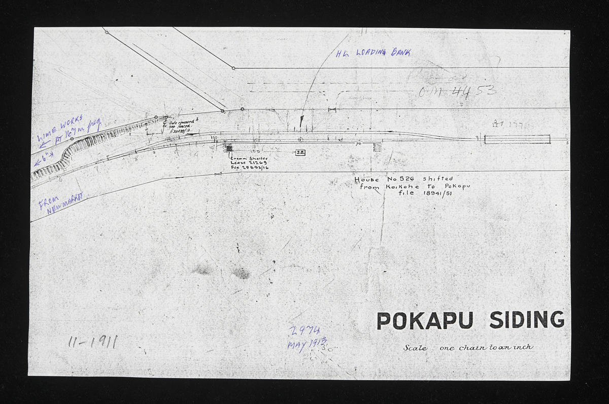 Plan of Pokapu siding, 1913 - Museum of Transport and Technology, New ...