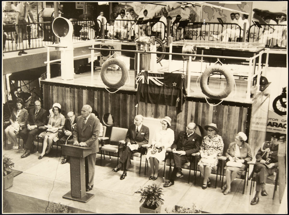 ASB Transport Pavilion : Sir Denis Blundell opening ceremony - Museum ...