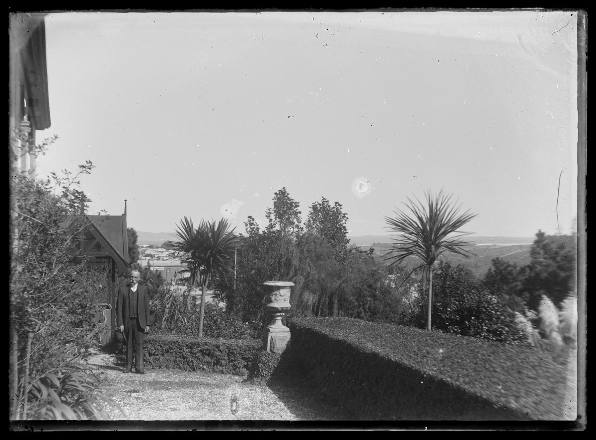 James Ferner standing in the garden of Normanhurst - Museum of ...